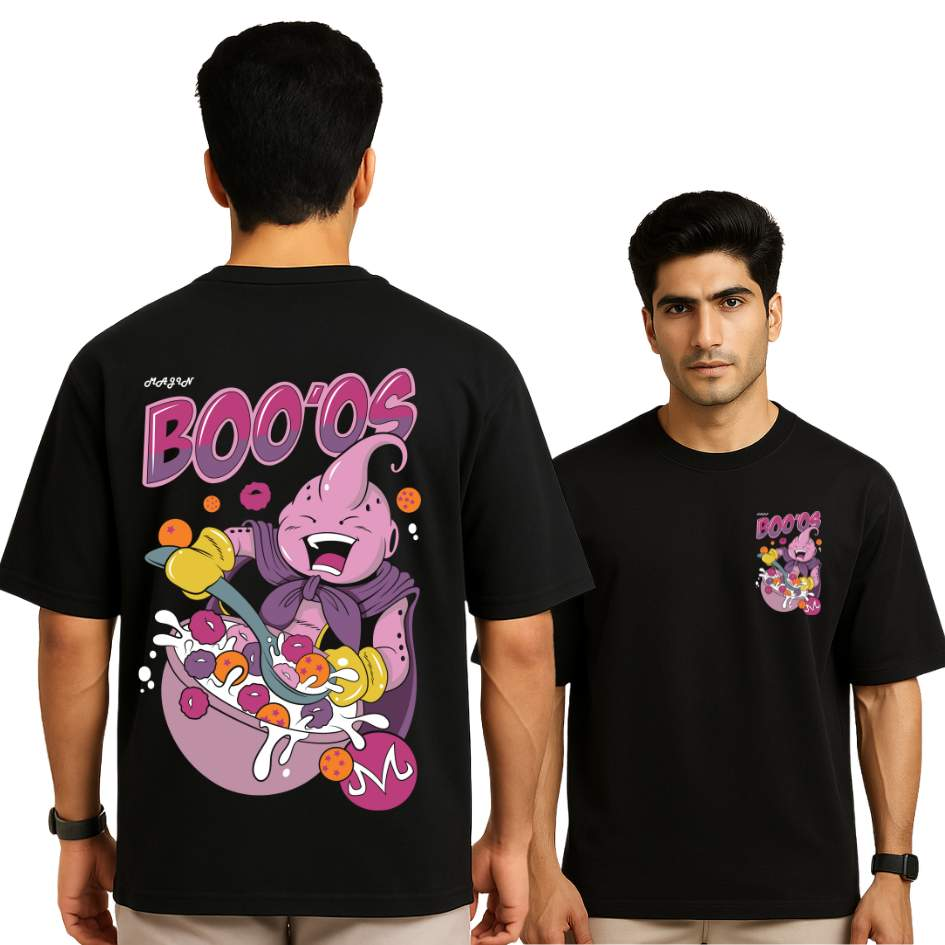 Boo'os Graphic Print Oversized 100% Cotton T-Shirt